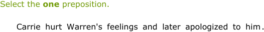 IXL | Identify prepositions | 6th grade language arts