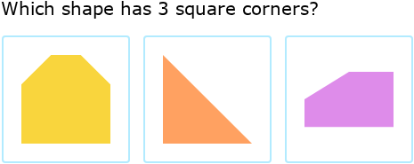 IXL | Square corners | 1st grade math