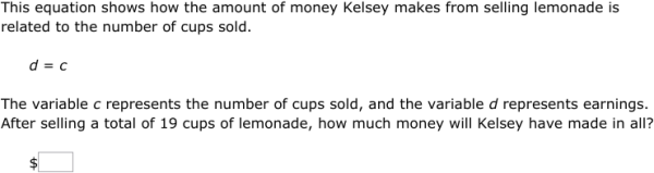 IXL | Evaluate a linear function: word problems | 8th grade math