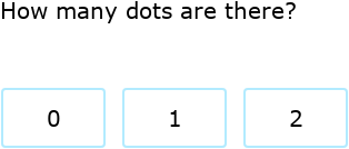 IXL | Count dots - 0 to 5 | Kindergarten math