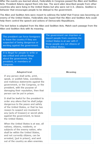 IXL | The first party system: Federalists and Democratic-Republicans ...