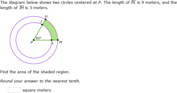 IXL - Checkpoint: Arc length and area of sectors (Geometry practice)
