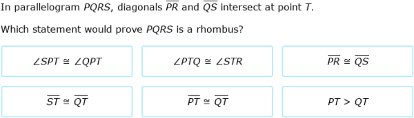IXL - Checkpoint: Quadrilateral proofs (Geometry practice)