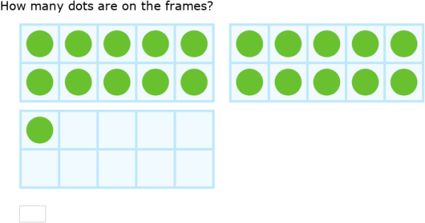 IXL | Count on ten frames - up to 30 | 1st grade math