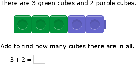 IXL | Add with cubes - sums up to 5 | Pre-K math
