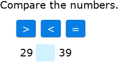 IXL | Compare numbers up to 100 using symbols | 1st grade math