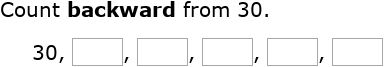 IXL | Count backward - up to 100 | 1st grade math