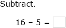 IXL | Subtract a one-digit number from a two-digit number up to 18 ...