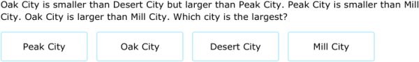IXL | Use logical reasoning to find the order | 6th grade math