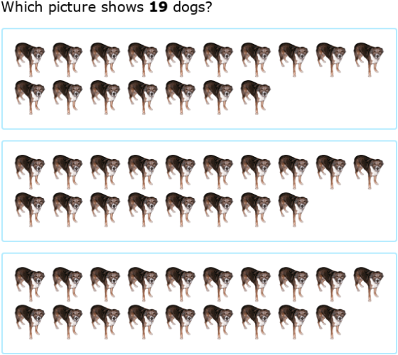 IXL | Represent numbers - 16 to 19 | Kindergarten math