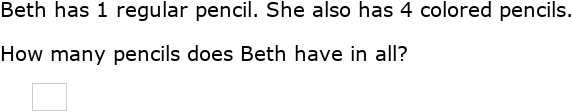 IXL | "Put together" word problems - sums up to 5 | Kindergarten math