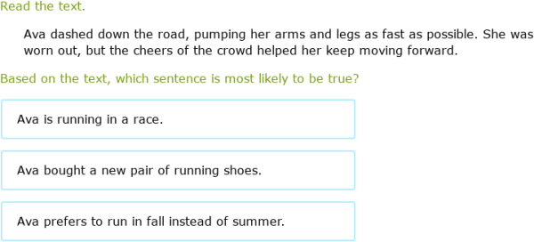 IXL Draw Inferences From A Text 3rd Grade Language Arts