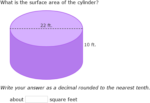 IXL | Surface area of cylinders | 7th grade math