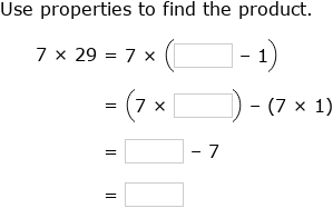 IXL | Multiply using properties | 4th grade math
