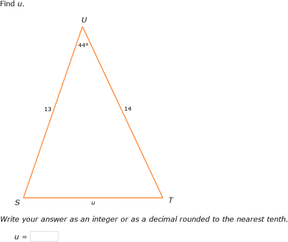 IXL - Law of Cosines (Geometry practice)
