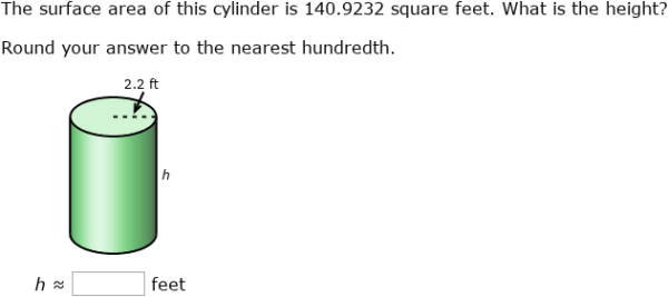 IXL | Surface area of cylinders | 8th grade math