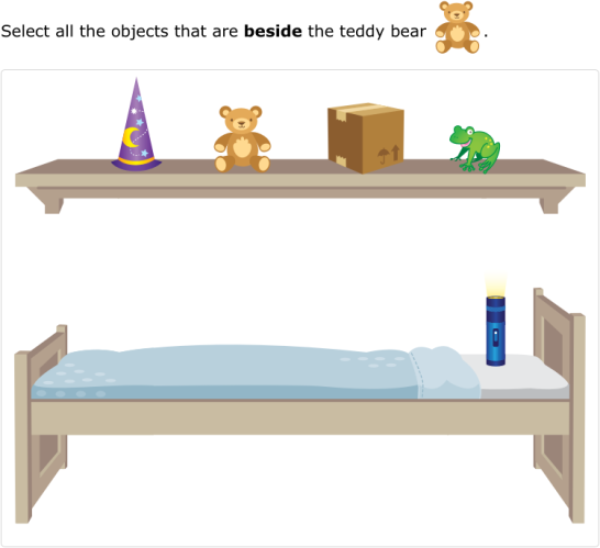 IXL | Beside and next to | Kindergarten math