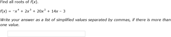 IXL - Rational root theorem (Precalculus practice)