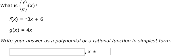 IXL - Divide functions (Algebra 2 practice)