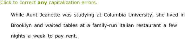 IXL | Correct capitalization errors | 9th grade language arts