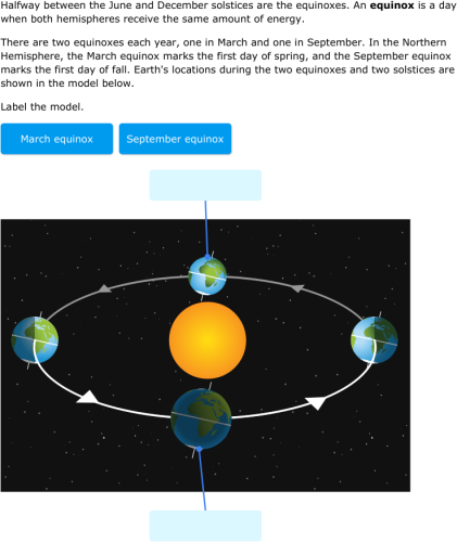 IXL | What causes the seasons on Earth? | 7th grade science