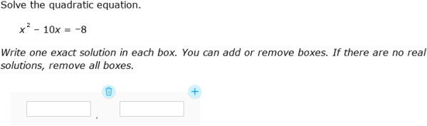 IXL - Solve a quadratic equation using the quadratic formula: real ...