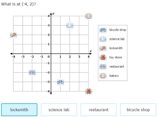 IXL - Coordinate planes as maps (6th grade math practice)