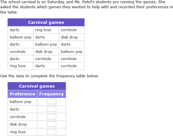 IXL | Create frequency tables | 4th grade math