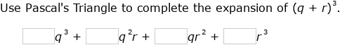 IXL - Expand binomials using Pascal's triangle (Algebra 2 practice)