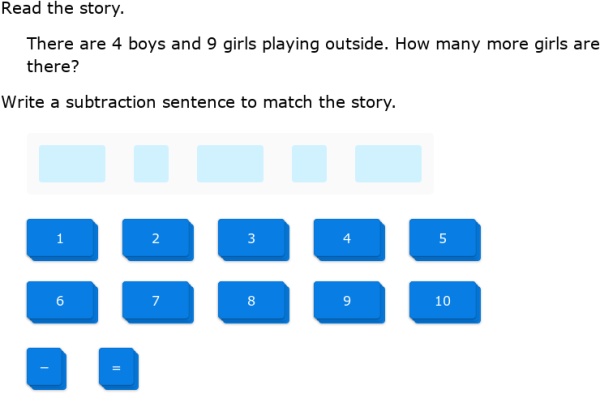IXL | Subtraction sentences for comparison word problems up to 10: how ...