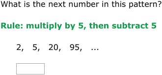 IXL | Use a rule to complete a number pattern | 4th grade math