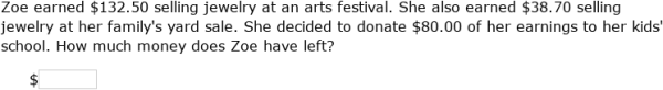 IXL | Add and subtract money amounts: two-step word problems | 5th ...