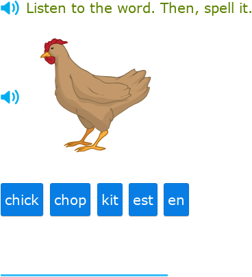 IXL | Put two syllables together to create a word: easier | 1st grade ...