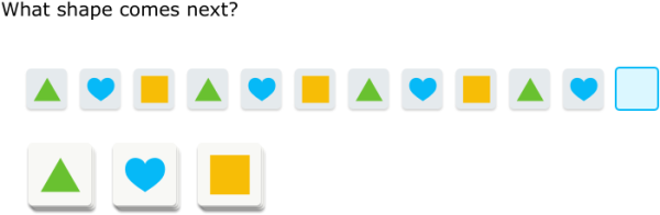 IXL | Find the next shape in a pattern | Kindergarten math