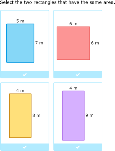 IXL | Rectangles with the same perimeter or area | 3rd grade math