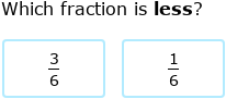 IXL | Compare fractions with like numerators or denominators | 4th ...