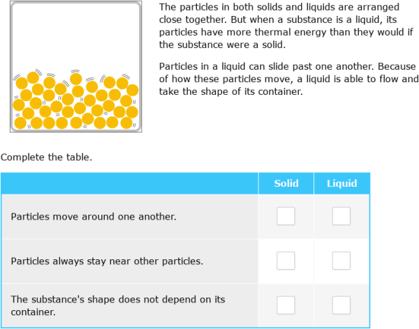 IXL | Particle motion and changes of state | 5th grade science