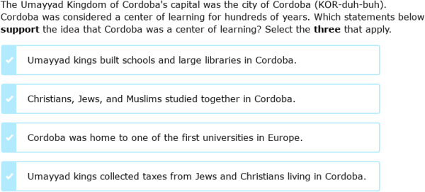 IXL | Early Islamic caliphates | 7th grade social studies