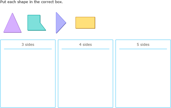 IXL | Sort two-dimensional shapes using sides and angles | 3rd grade math