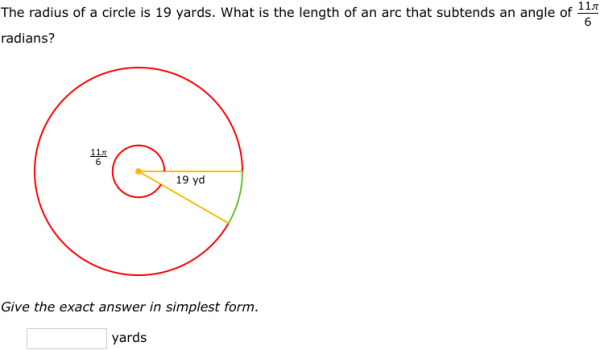 IXL - Radians and arc length (Precalculus practice)