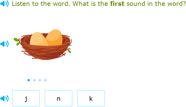 IXL | Identify each sound in a word | 1st grade language arts