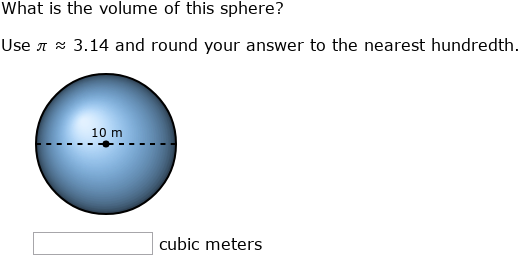 IXL | Volume of spheres | 8th grade math