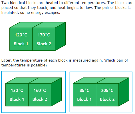 IXL - Predict temperature changes (3rd grade science practice)