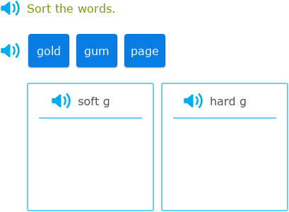 IXL | Sort soft and hard g words and soft and hard c words | 2nd grade ...