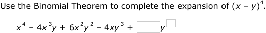 IXL - Binomial Theorem I (Precalculus practice)