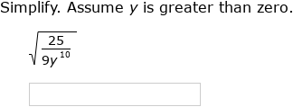 IXL - Simplify radical expressions involving fractions (Algebra 2 practice)