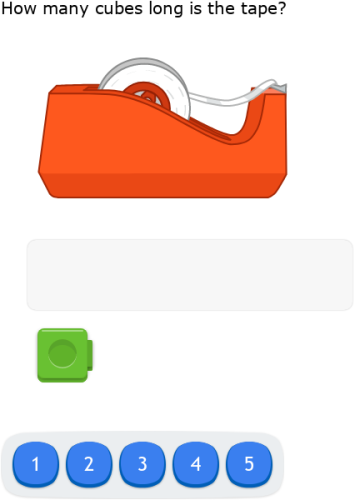 IXL | Build cube trains to measure length - up to 5 | Kindergarten math