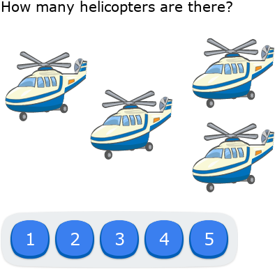 IXL | Count pictures - up to 5 | Kindergarten math