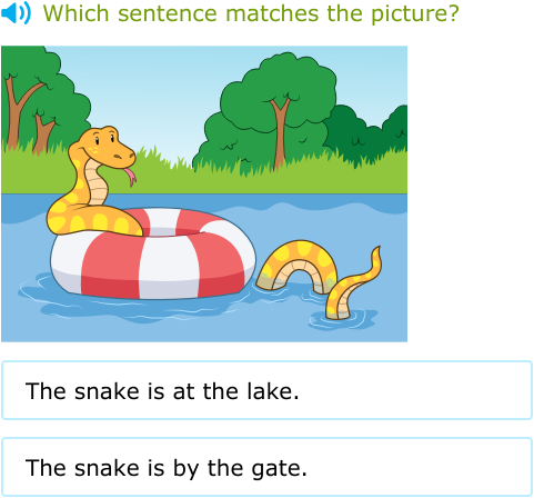 IXL | Choose the silent e sentence that matches the picture | 1st grade ...
