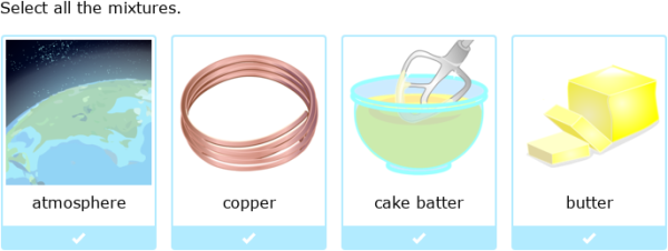 IXL | Identify mixtures | 5th grade science